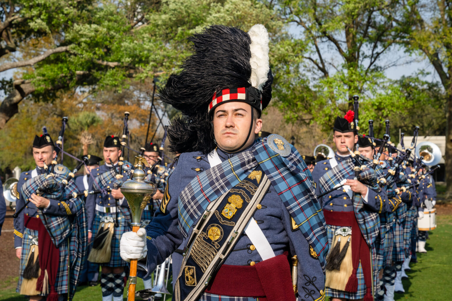 About the Regimental Pipe Band