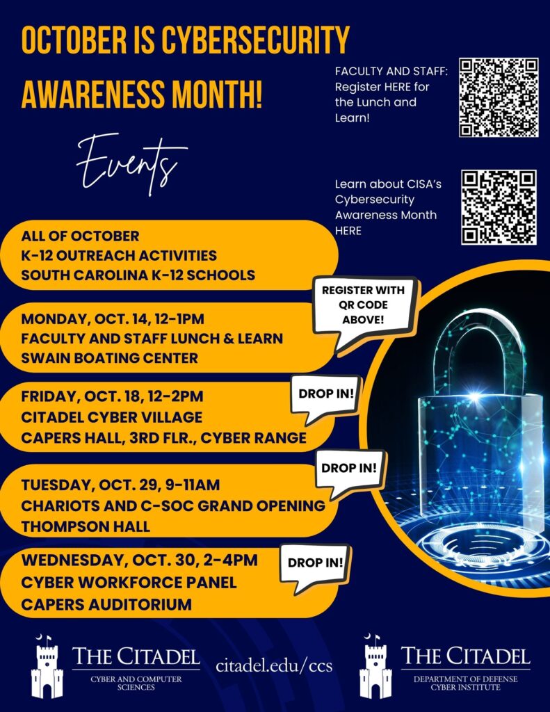 The Citadel Department of Defense (DOD) Cyber Institute (CDCI)