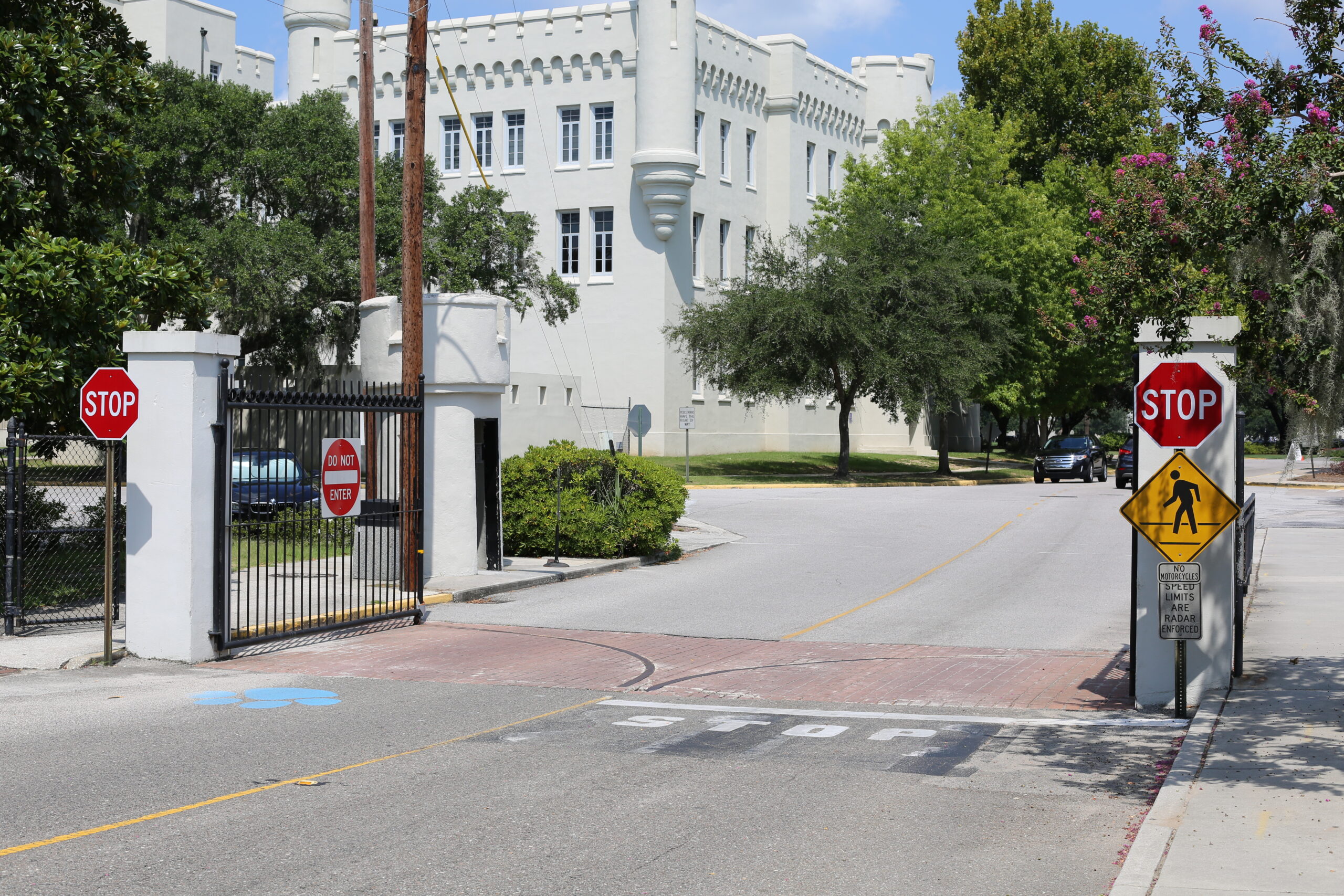 Hagood Avenue Gate - The Citadel Campus