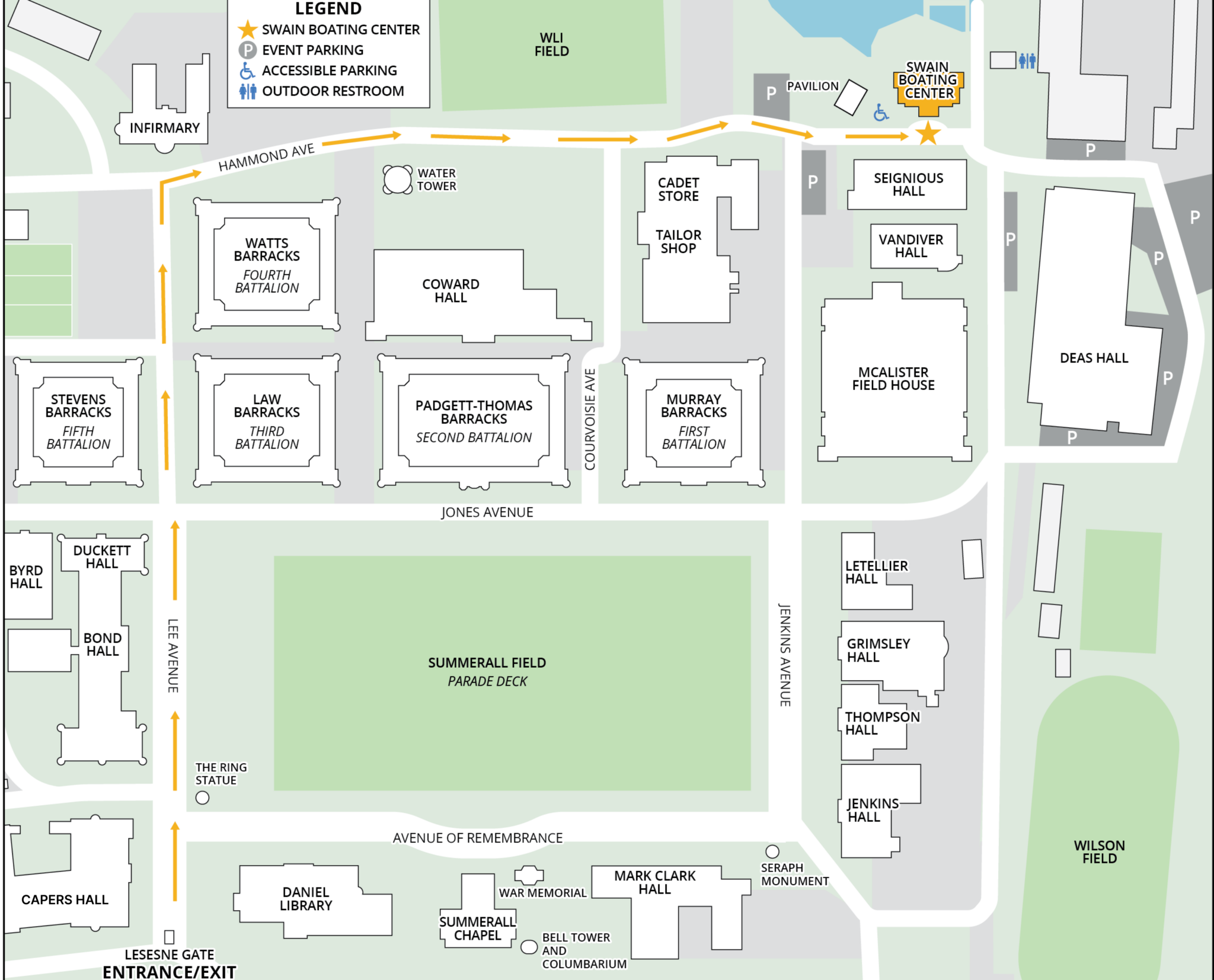 Map & Directions - Swain Boating Center